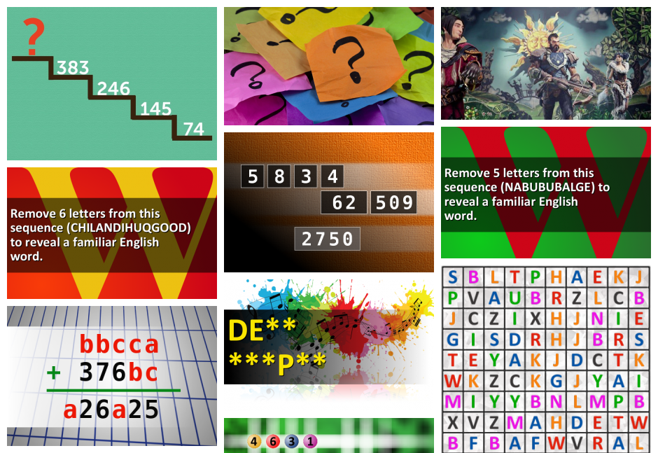 Daily Brain Teasers for Monday, 05 March 2018