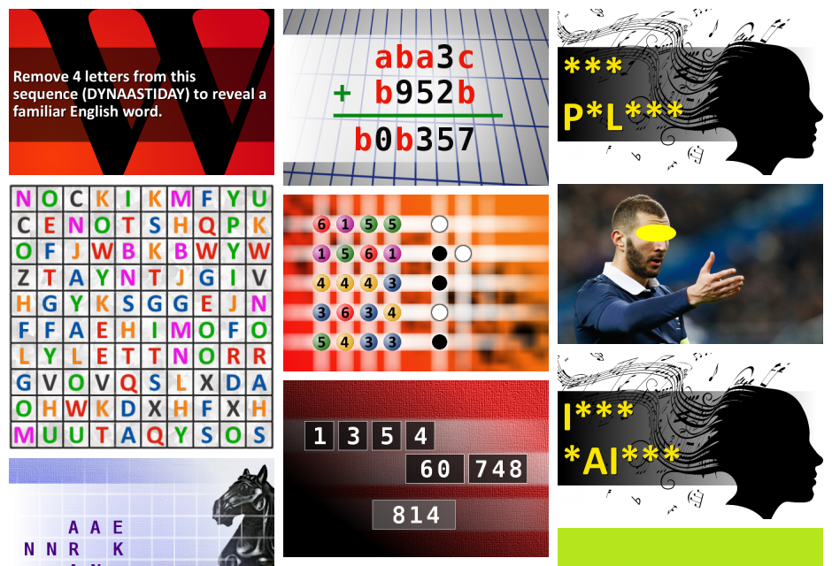 Daily Brain Teasers for Sunday, 01 July 2018