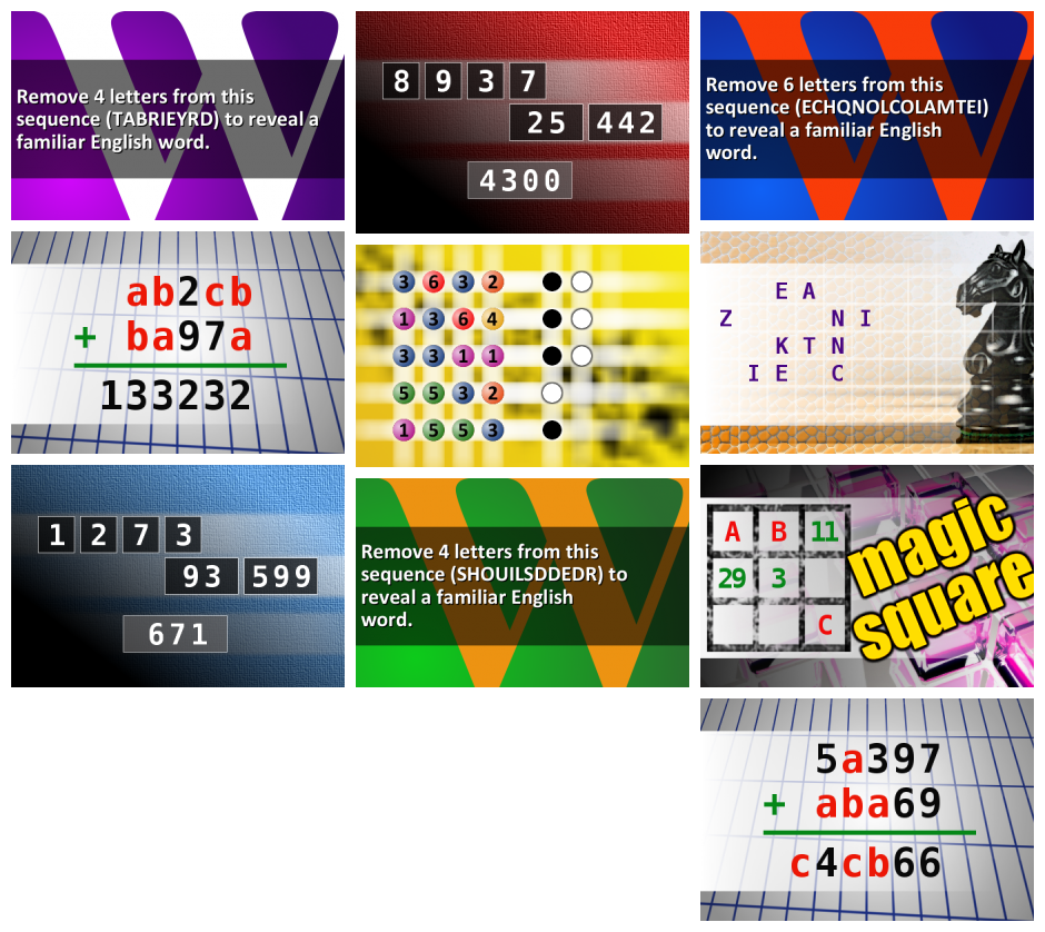 Daily Brain Teasers for Monday, 27 July 2020